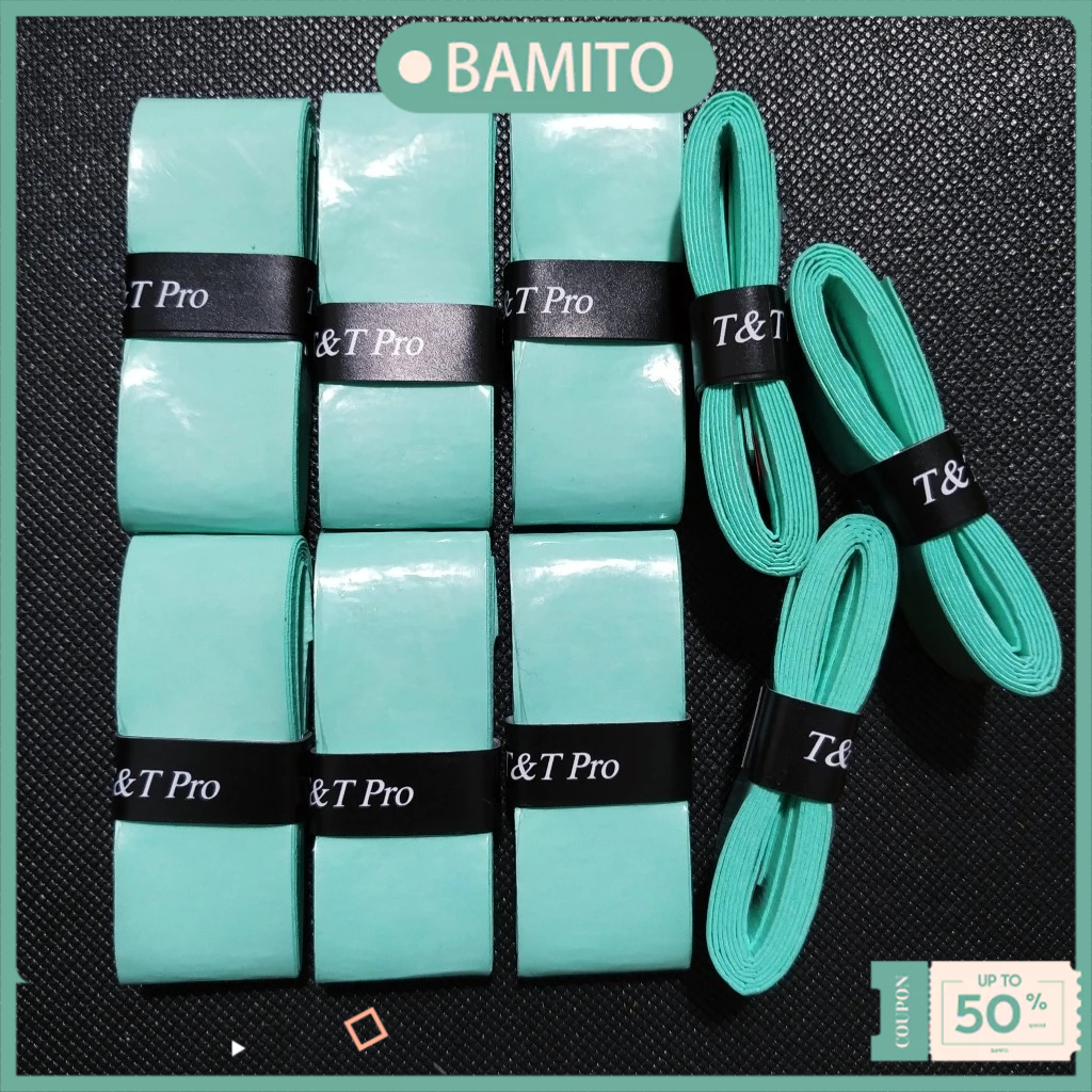 Combo of 10 T&T Pro badminton racket grips are extremely grippy, soft ...