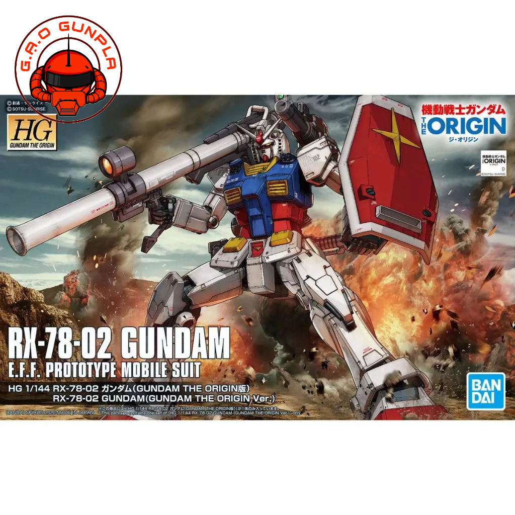Assembled Gundam Model HG GTO 1 / 144 Gundam RX-78-2 The Origin Ver ...
