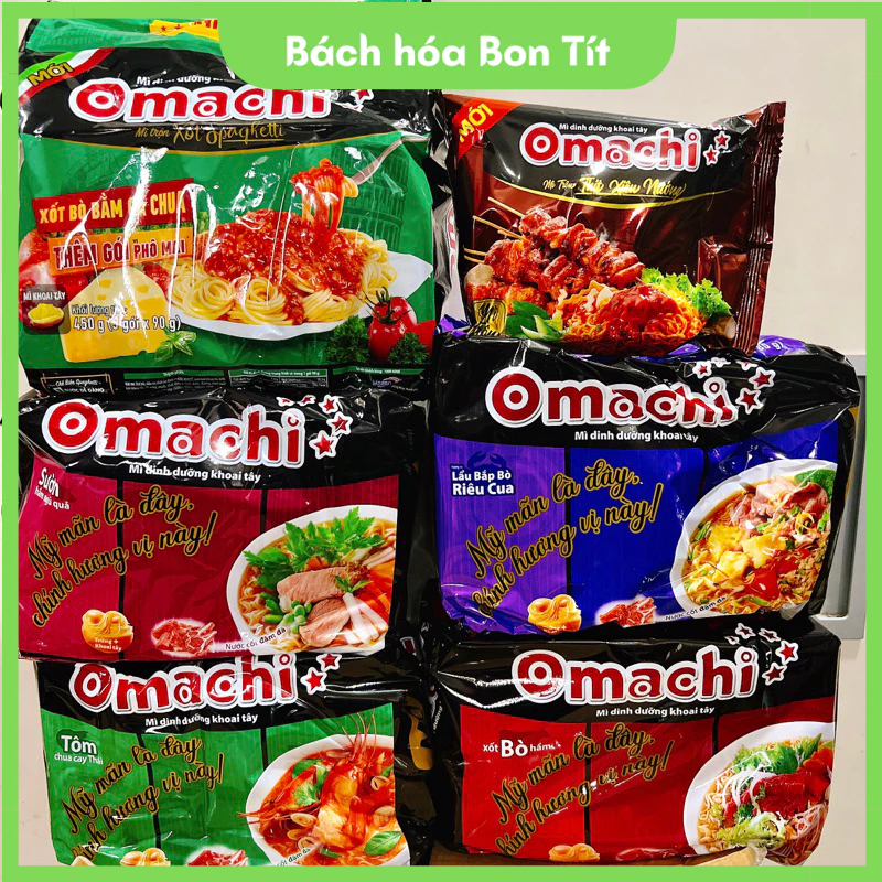 Omachi Noodles Ribs/Beef/Spicy and Sour Shrimp/Spaghetti/Beef Crab ...