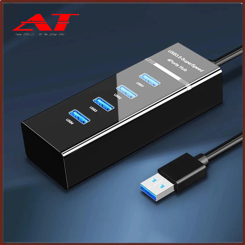 Usb 3.0 Hub Split 4 Ports, High Speed - LED Light - Genuine Product ...