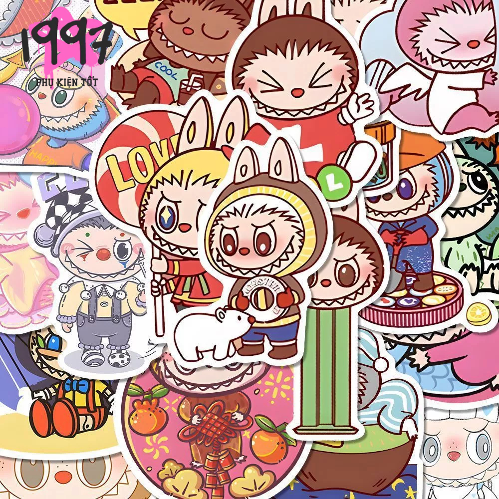 80 Cute Labubu Cartoon Stickers | Shopee Philippines