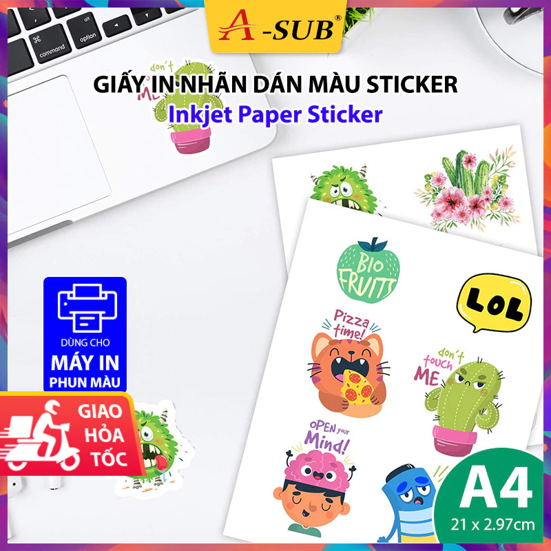 A4 Color Printed A-Sub Decal Paper A4 Size 20 Sheets Decal Paper For ...