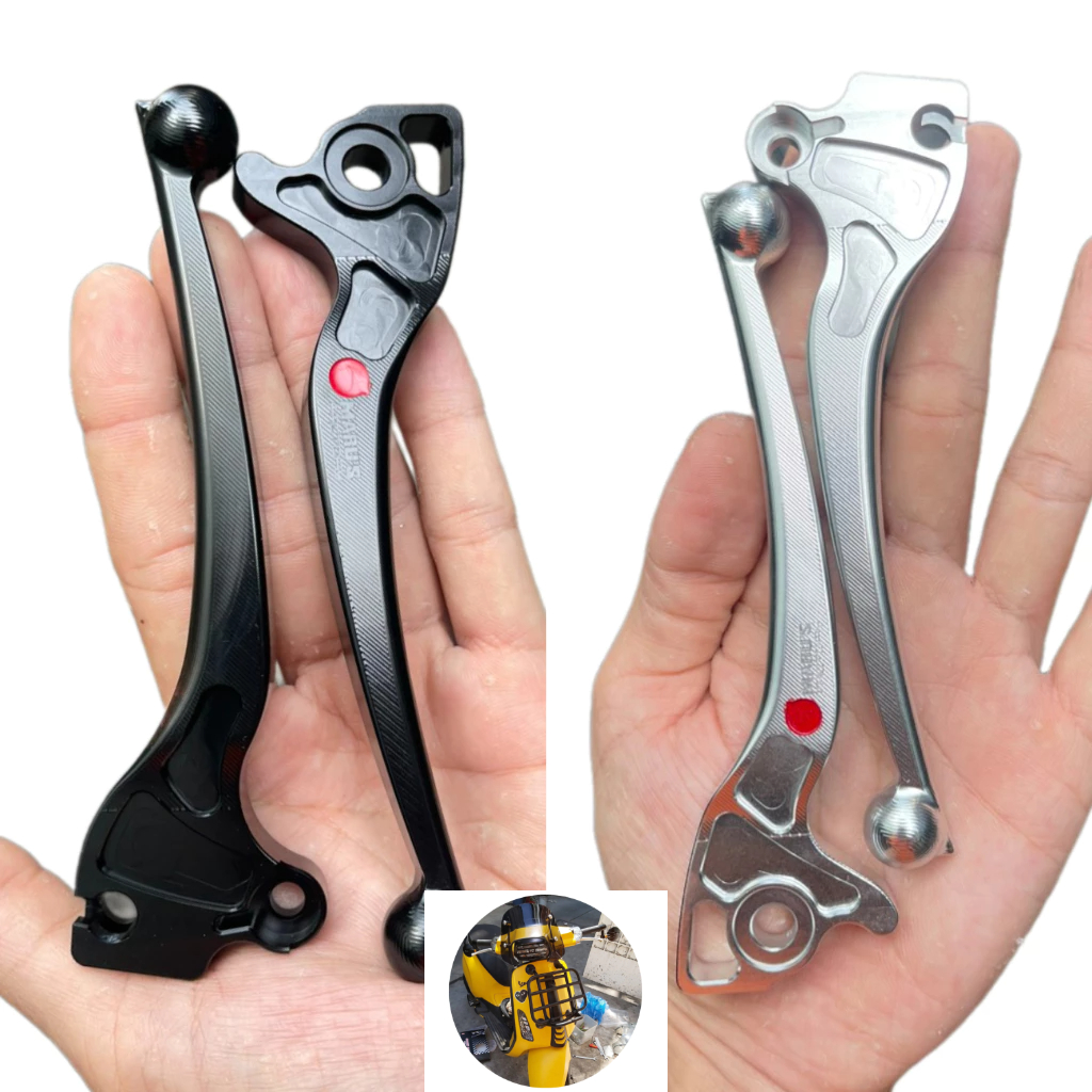 Compact brake lever squeezes smoothly than the original VESPA accessory ...