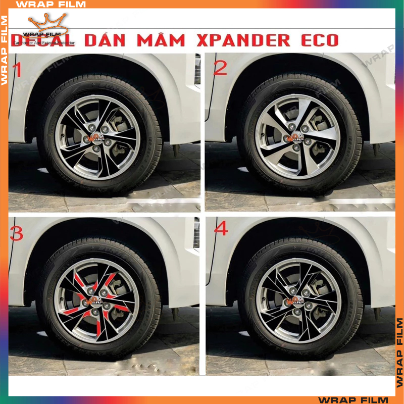Xpander ECO 2022-2023 wheel Decal (Set of 5 wheels) | Shopee Philippines