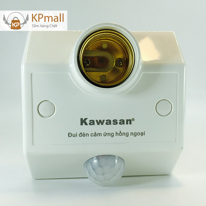Infrared motion sensor lamp holder that lights up automatically when ...