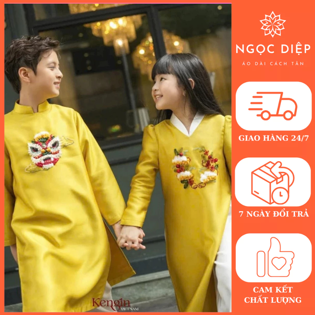 Mid-ao Dai Set, CNY Brothers - Tapta Fabric, High Quality Phosphate ...