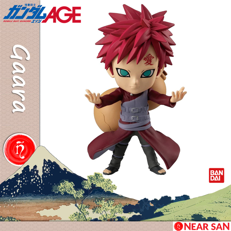 Gaara ninja model naruto shippuden chibi masters bandai mini | Shopee ...