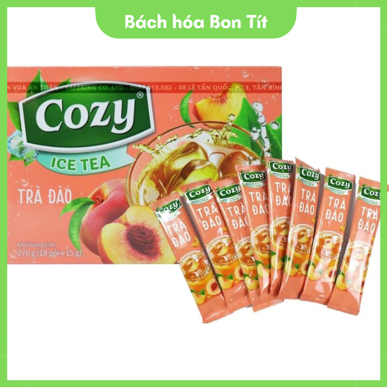 5 Packs of Cozy Instant Peach Tea 15g | Shopee Philippines