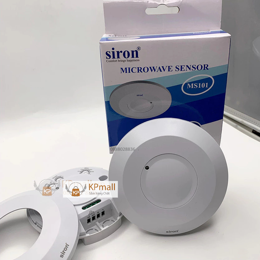 Siron MS101 ceiling-mounted ultra-thin microwave radar motion sensor switch | Shopee Philippines
