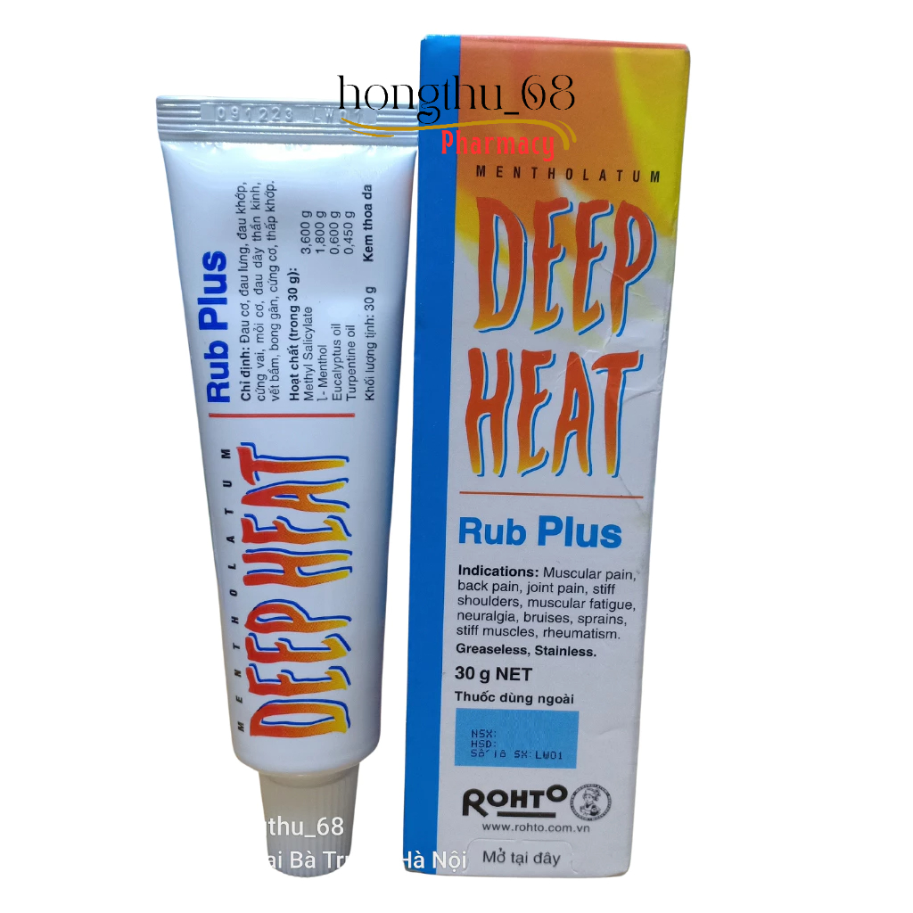 Deep Heat Rub Plus Skin Cream (30g) | Shopee Philippines