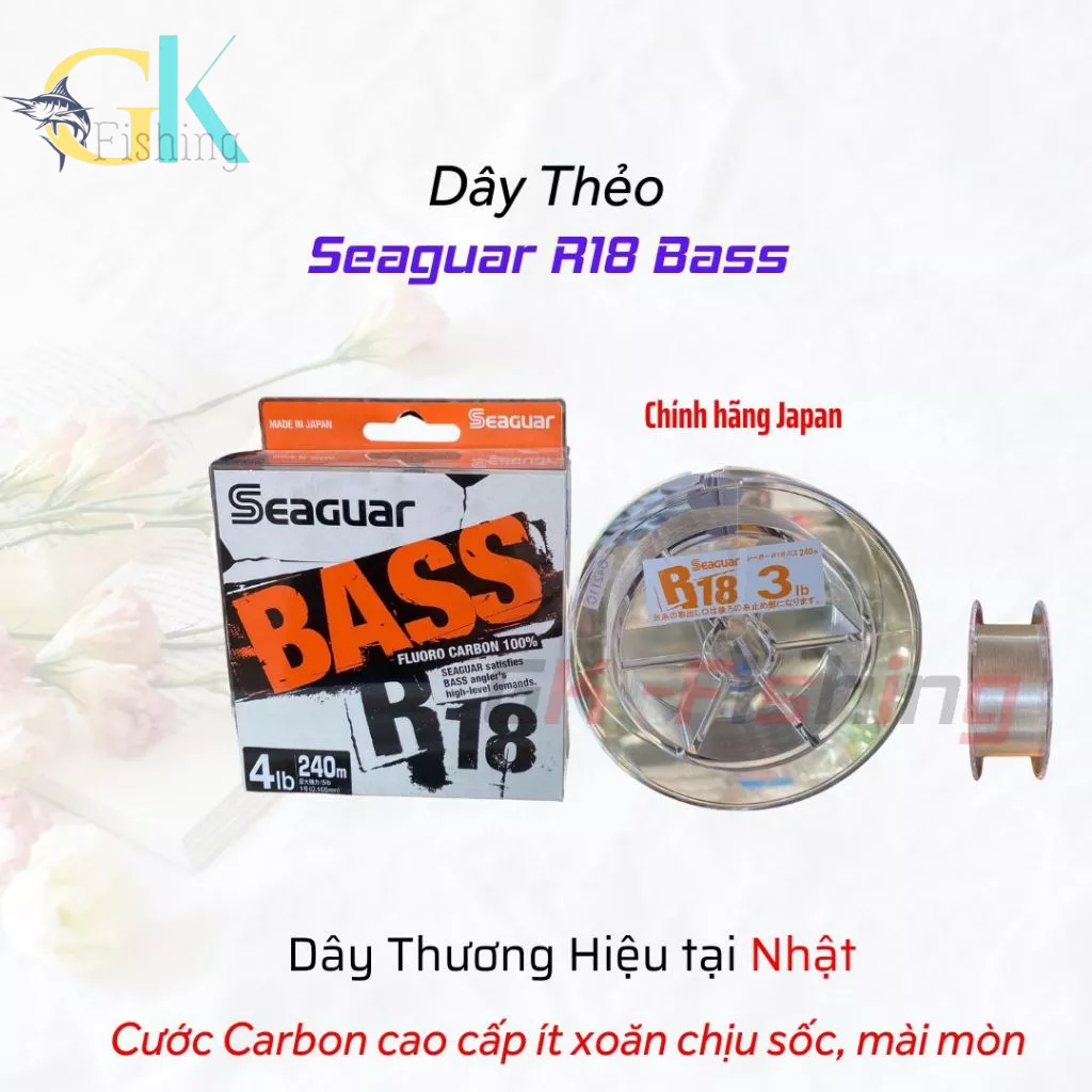 Seaguar R18 BASS 240m rod, string (genuine) | Shopee Philippines