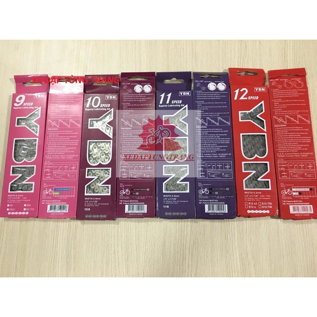 YBN chain / YBN bicycle chain 8/9/10/11/12 Speeds speed. Made in Taiwan ...