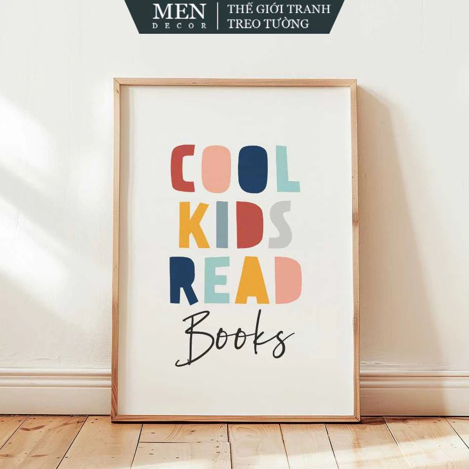 Wall paintings, Reading Corner Wall Art, Cool Kids Read Books, table ...