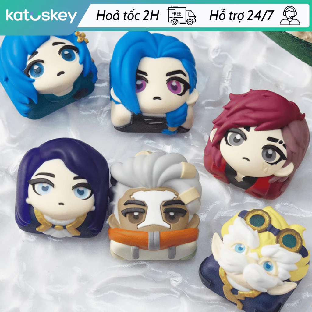 Artisan League of Legends Arcane Season 2 | Keycap decorates mechanical ...