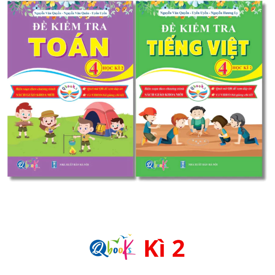 Vietnamese Math Test Combo Book Grade 4 Semester 2 Kite (2 books ...