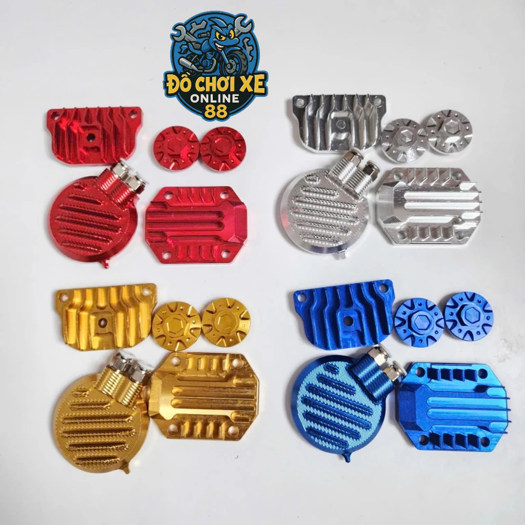 (Hole) Complete Set of 5 Piece Bull Head Cover (Large Round Cover) With ...