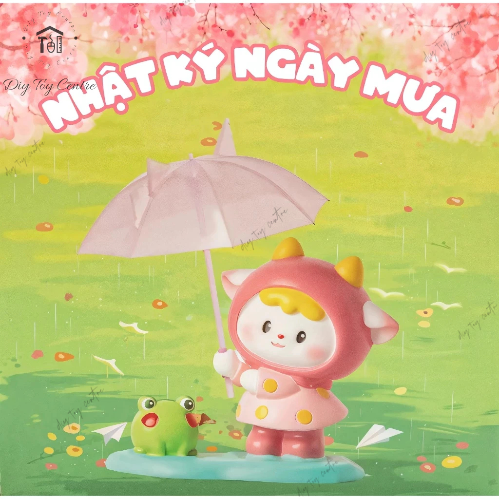 [NEW] BLIND BOX gift toy BLIND BOX statue model Pet holding umbrella ...