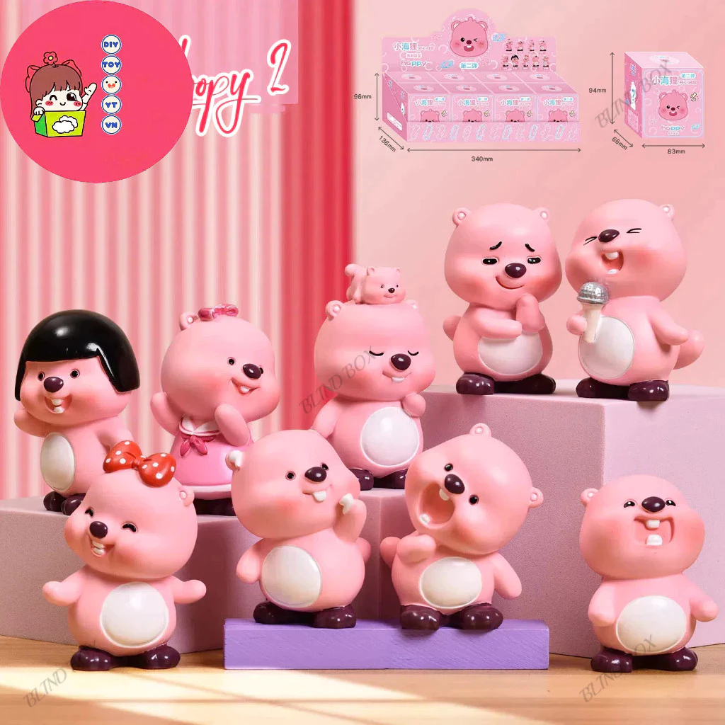 Happy loopy 2 - Blind box gift collectible toy loopy female star beaver ...