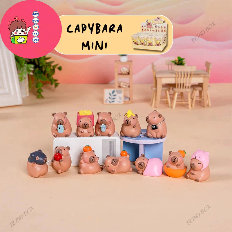 Capybra mini - Collectible Blind box toys/ Blind bag cute mini capybara ...