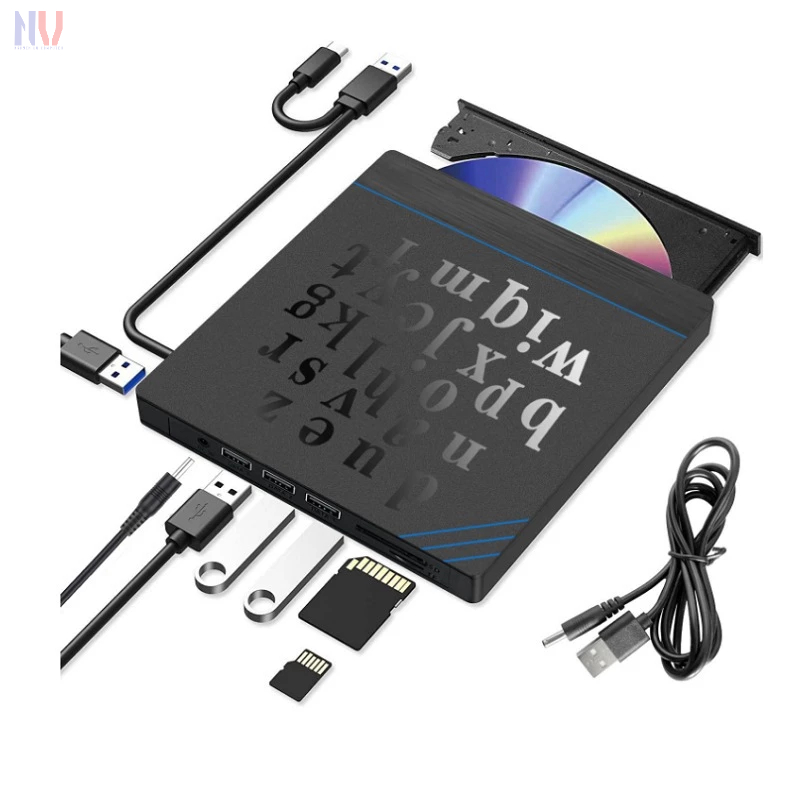 Usb + Type-C 3.0 multi-function portable CD/DVD reader for Laptop/PC ...