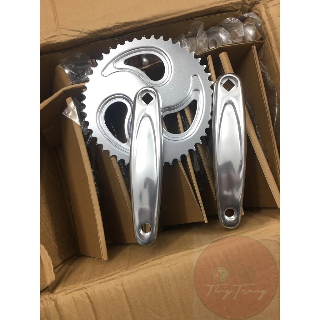 Disc Crank Set (Disc Crank) 46 Teeth, Length 170mm Aluminum for Fixed ...