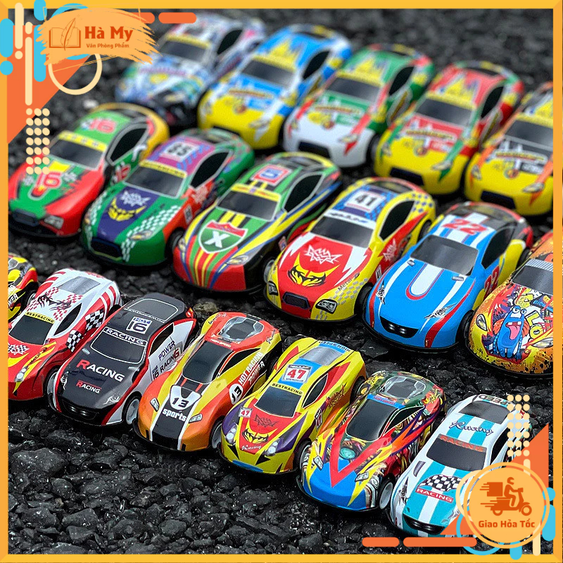1 Cute and small wind-up mini toy car for children including many types ...