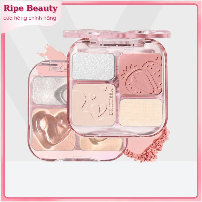 Veecci Highlight Contour Blush 4 in 1 Natural Nude Tone 9g | Shopee ...