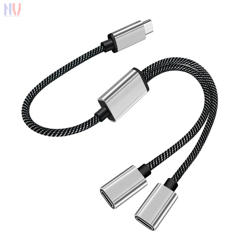 Type-c 1 to 2 splitter cable | 1 to 3 alloy female Type-C ports ...