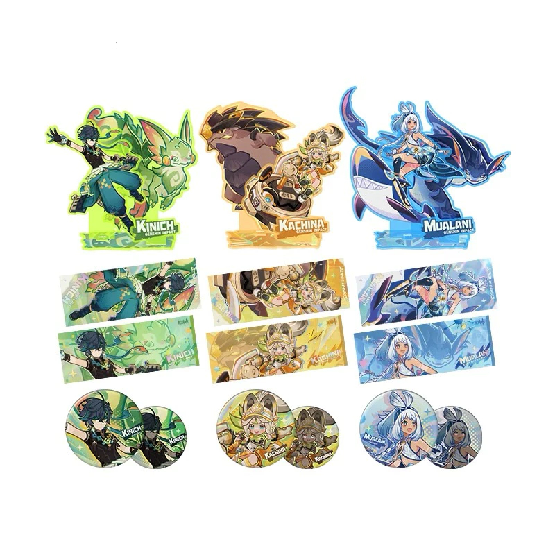[Genshin Impact] Natlan Character Reflective Badge and Acrylic Stand ...