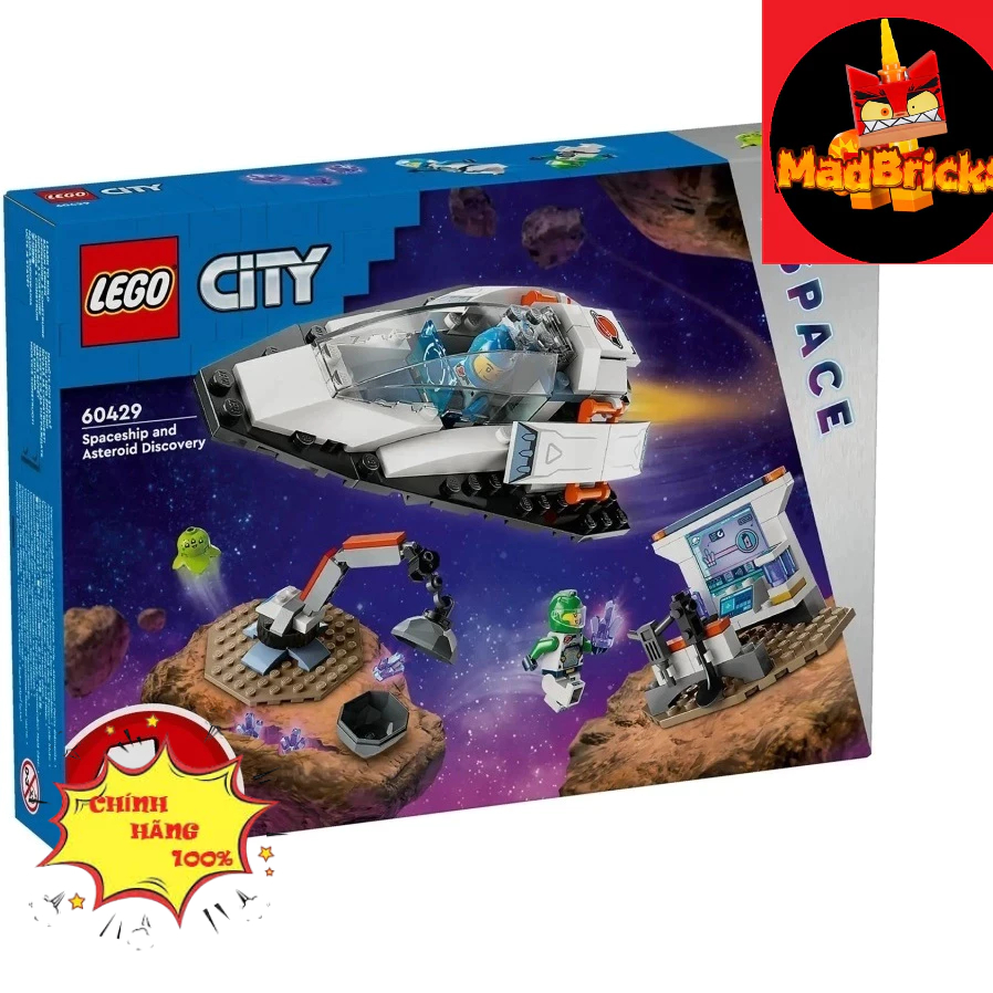 LEGO CITY 60429 Meteor Exploration Spaceship Assembly Toy | Shopee ...