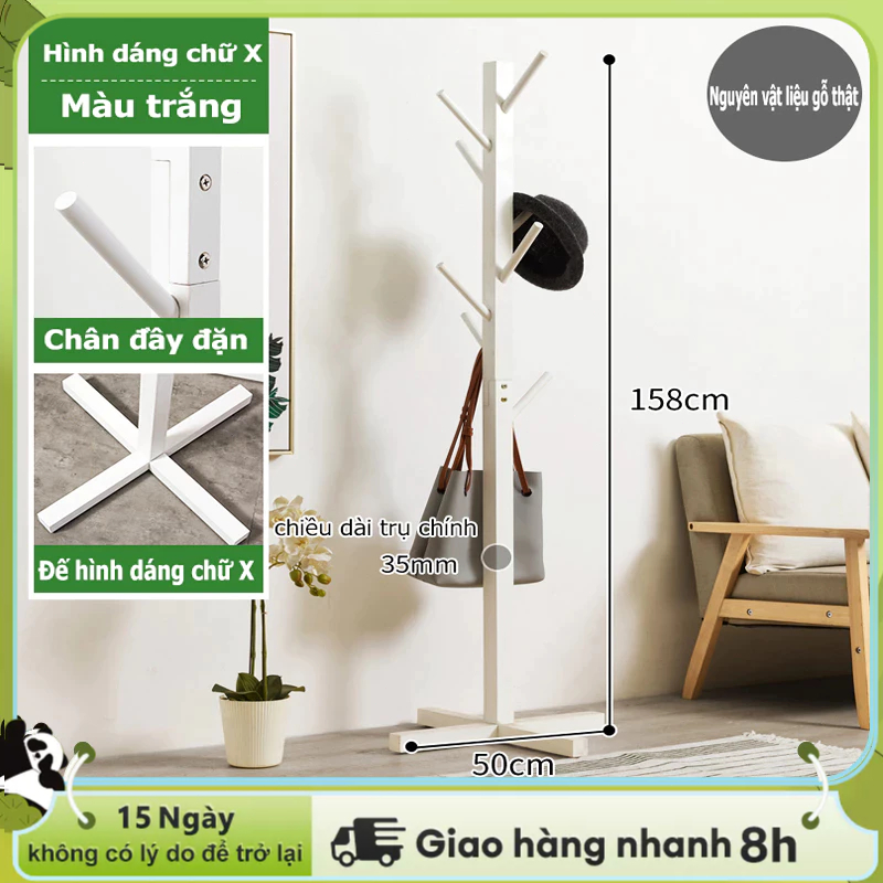 Clothes Hanging Tree 100% Wooden Clothes Hanging Shelf Clothes Hanging ...