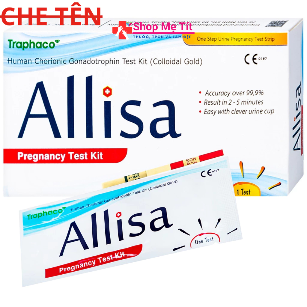 Quick Pregnancy Test HCG Allisa Pregnancy Test Kit Traphaco detects 7 ...