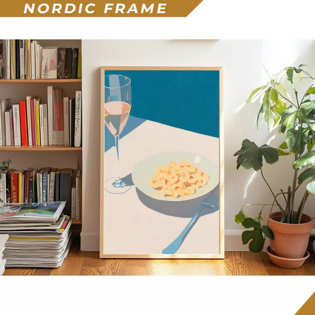 Wall Painting, Mac and Cheese Wall Art Unique Foodie Macaroni Pasta ...