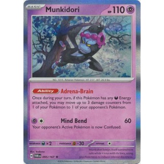 Pokemon Munkidori Card - 095/167 - Holo Rare | Shopee Philippines
