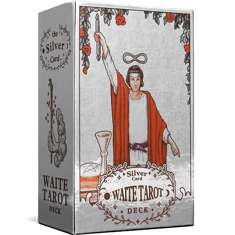 Silver Card Waite Tarot Deck (Mystic House Tarot Shop) - Genuine ...