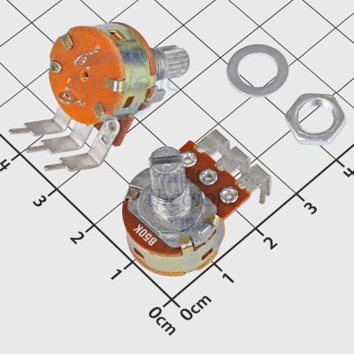 [5 Pieces]- WH148-3P-503 Variable Resistor, Potentiometer 50 KOhm 3-Pin ...