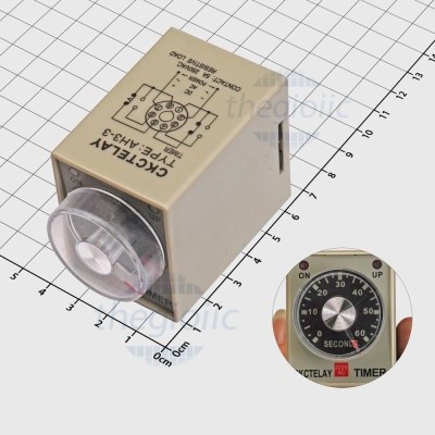 AH3-3-60S Time Relay, Timer 60 Seconds 220VAC 2NO 2NC | Shopee Philippines