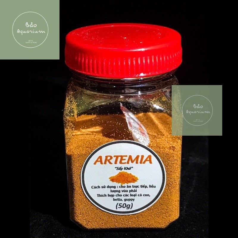 Dried artemia fish bran 50g, 10g bottle 98% purity ensures nutrition ...