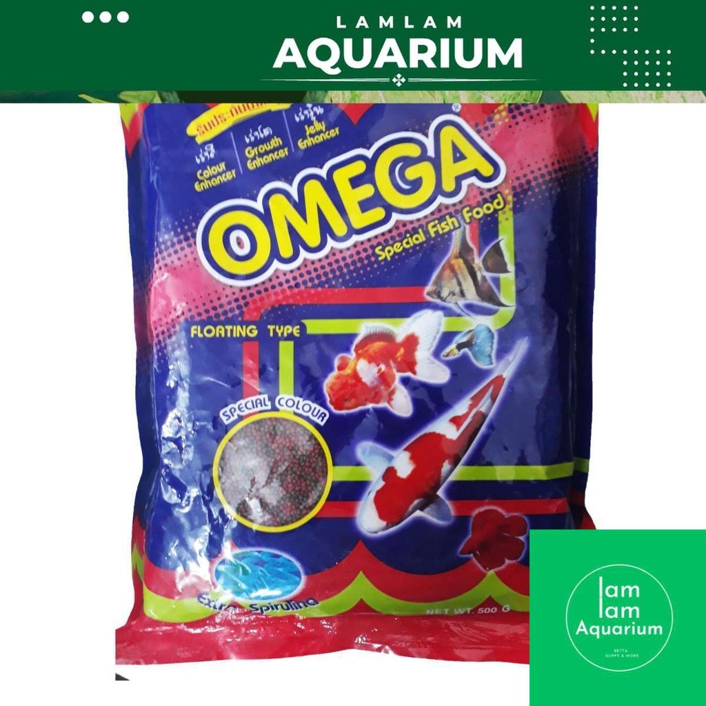 500g Omega Fish Food - Small Pellets size S - Premium ornamental fish ...