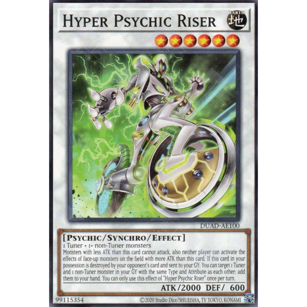 [ Genuine Yugioh Card ] DUAD-AE100 Hyper Psychic Riser - Common ...