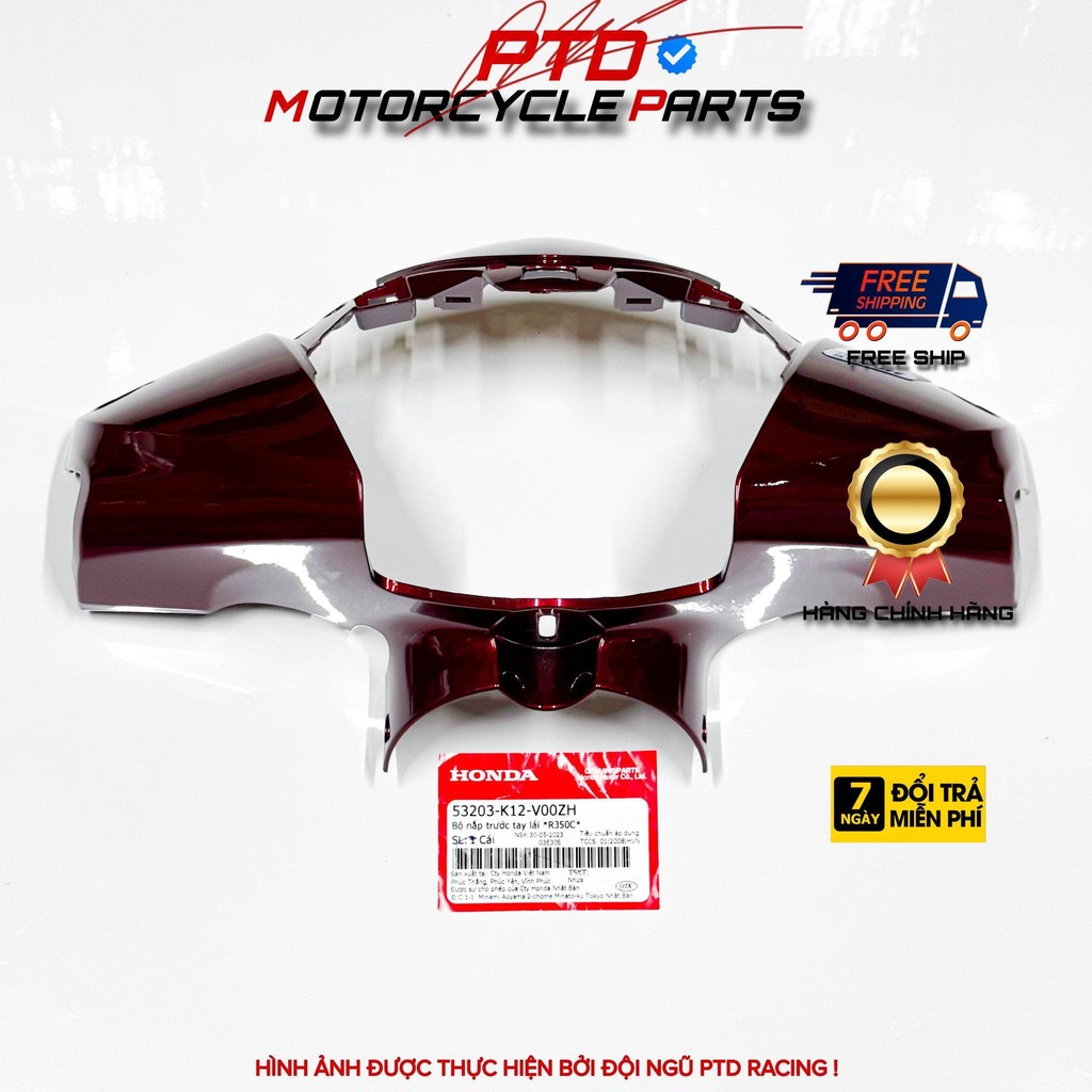 STEERING HANDLE FRONT COVER SET *R350C*, GENUINE HONDA VIETNAM PRODUCTS ...