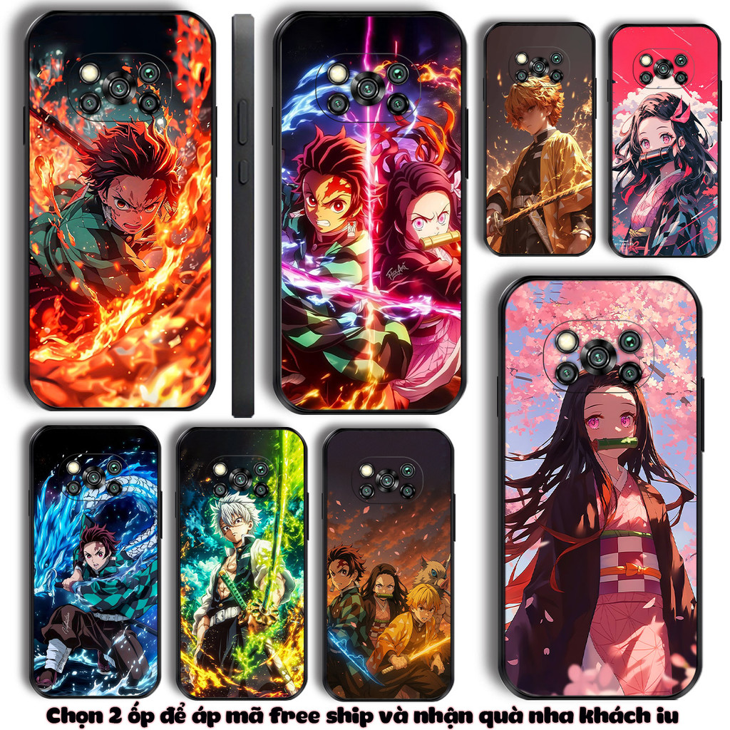 Xiaomi Poco X3, Poco X3 Pro tanjiro bamboo Kimetsu no Yaiba anime case ...