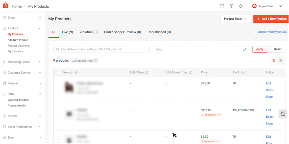 Adding multiple products for promotions | Shopee PH Seller Education Hub