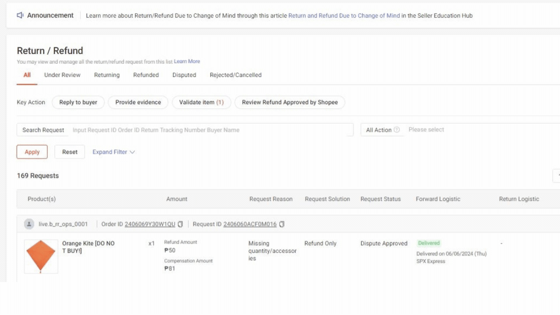New Return and Refund Features Available on Seller Center | Shopee PH ...