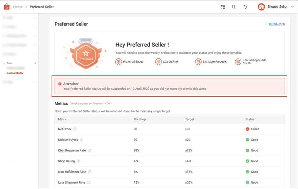 Maintaining My Performance as a Preferred Seller | Shopee PH Seller Education Hub