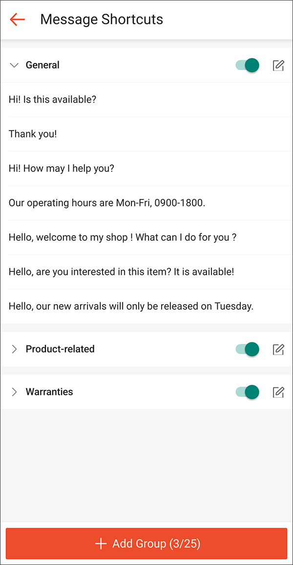 Setting up Message Shortcuts | Shopee PH Seller Education Hub