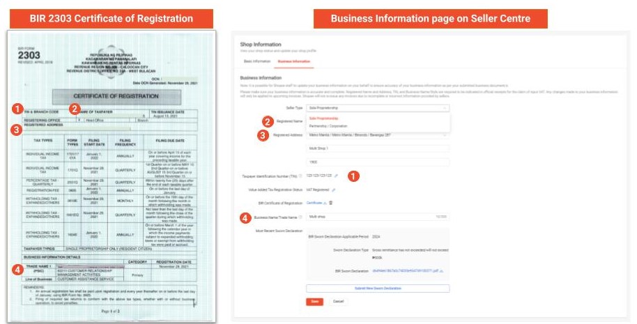 Regulations on Creditable Withholding Tax and BIR Registration | Shopee ...
