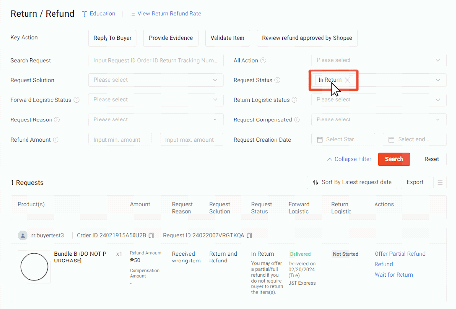 Return Pick-up and Drop-Off Services | Shopee PH Seller Education Hub