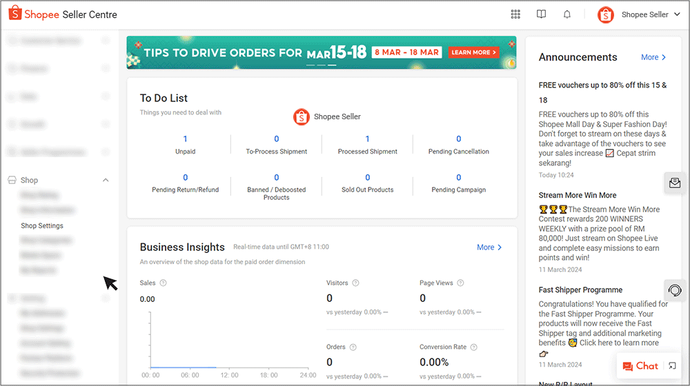 What is Shop Settings | PH Seller Education [Shopee]