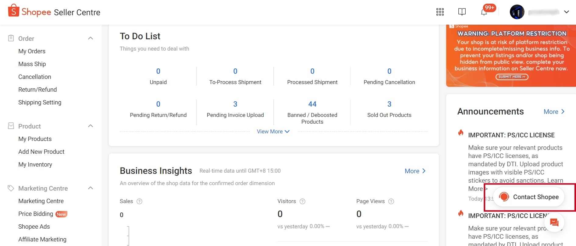 How to Update Business Information for Tax Invoices | Shopee PH Seller Education Hub